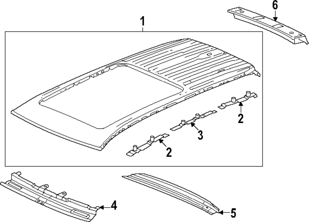 62161-T90-A00ZZ - 2023-2025 Honda Pilot - Roof Panel Bracket | Honda Parts Guys