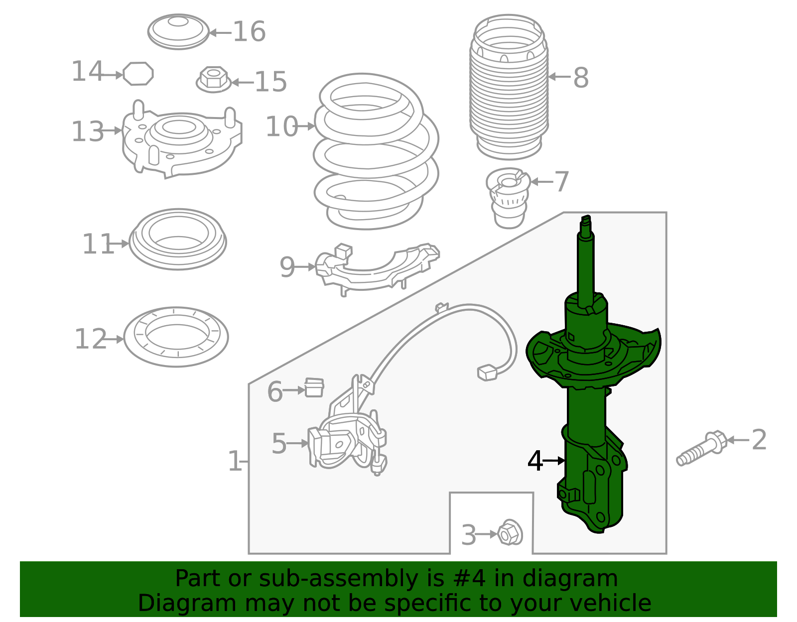 Suspension Strut 54650-IB500 - OEM Ride Quality and Handling ...