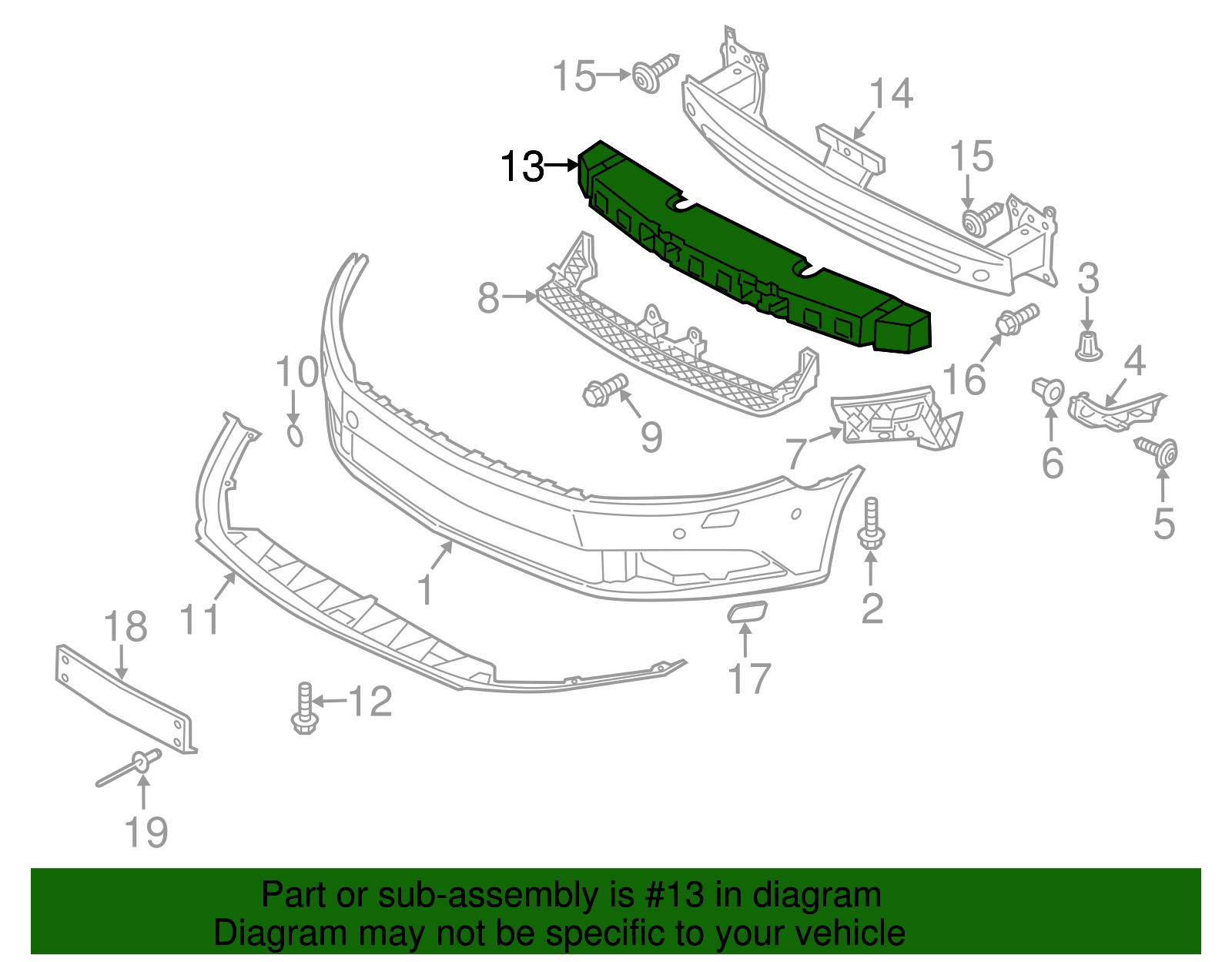 3C8-807-248-G - Absorber 2013-2017 Volkswagen CC | OEM VW Parts Haus