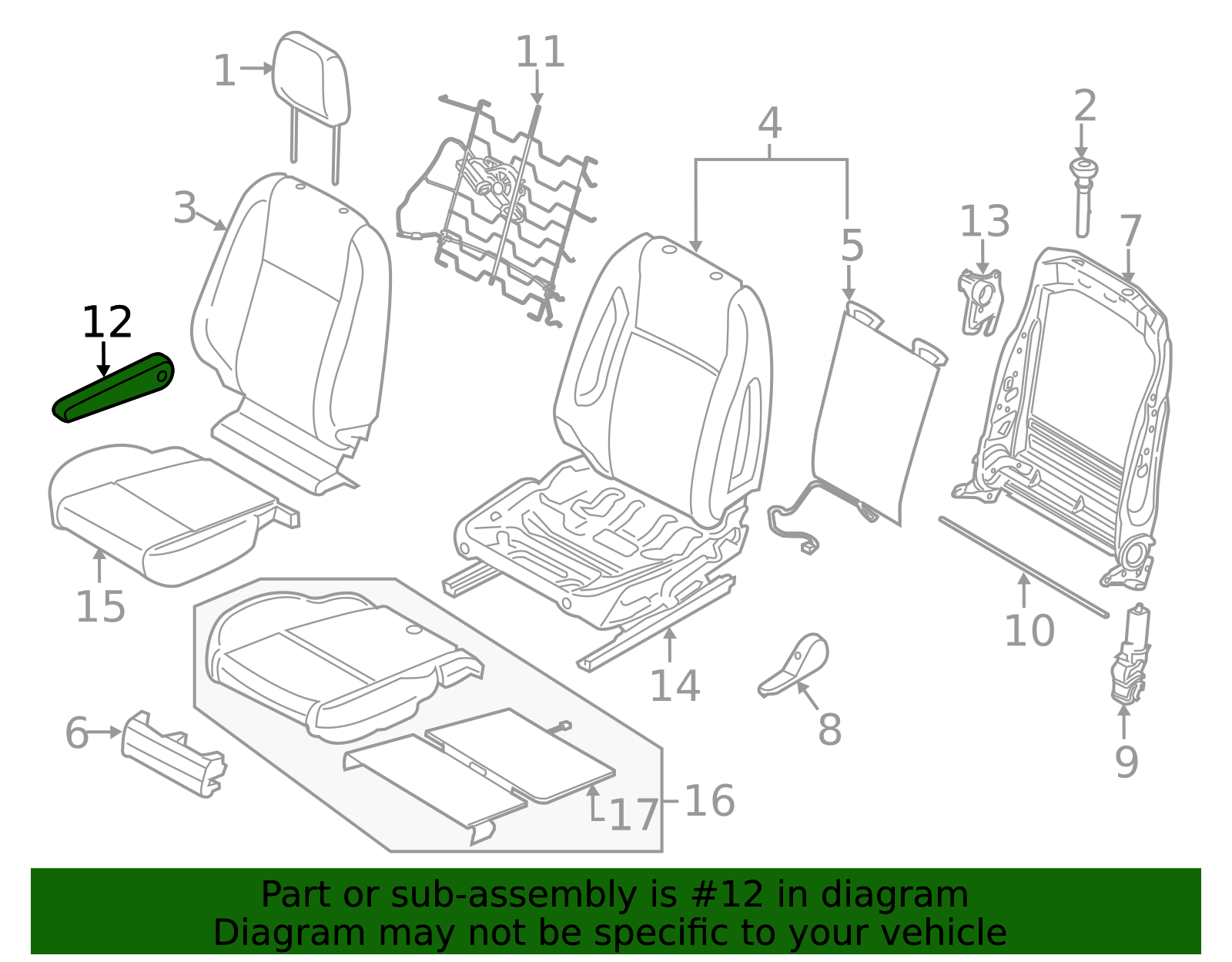 2020-2023 Ford Armrest HK4Z-99644A23-ED | Ford OEM Parts Outlet