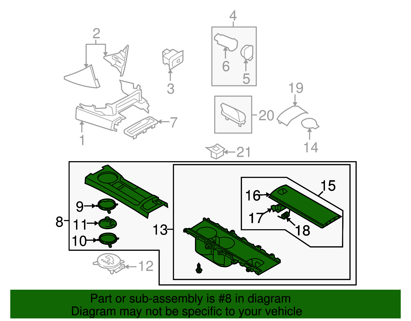 NE61-64-420D-02 - Console Assembly 2006-2008 Mazda MX-5 Miata | Bam ...