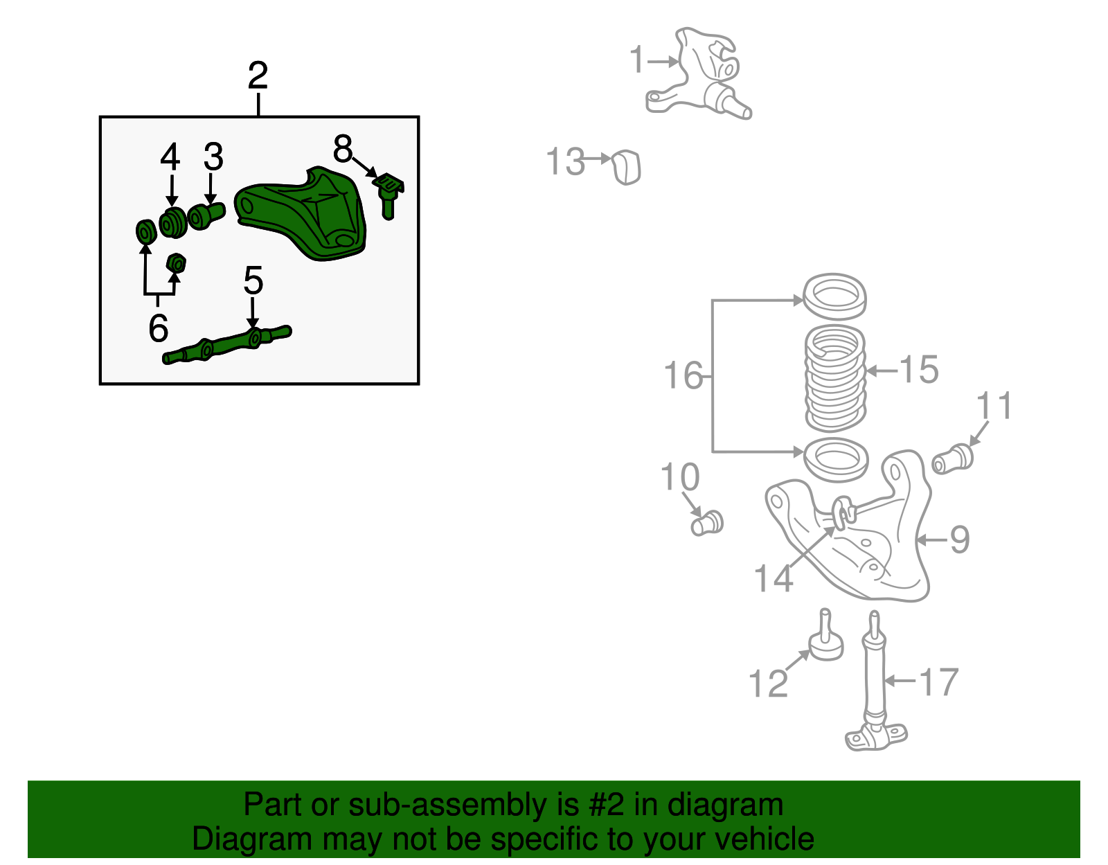 1984-2005 GM Front Passenger Side Upper Control Arm 19416899 | Shop ...