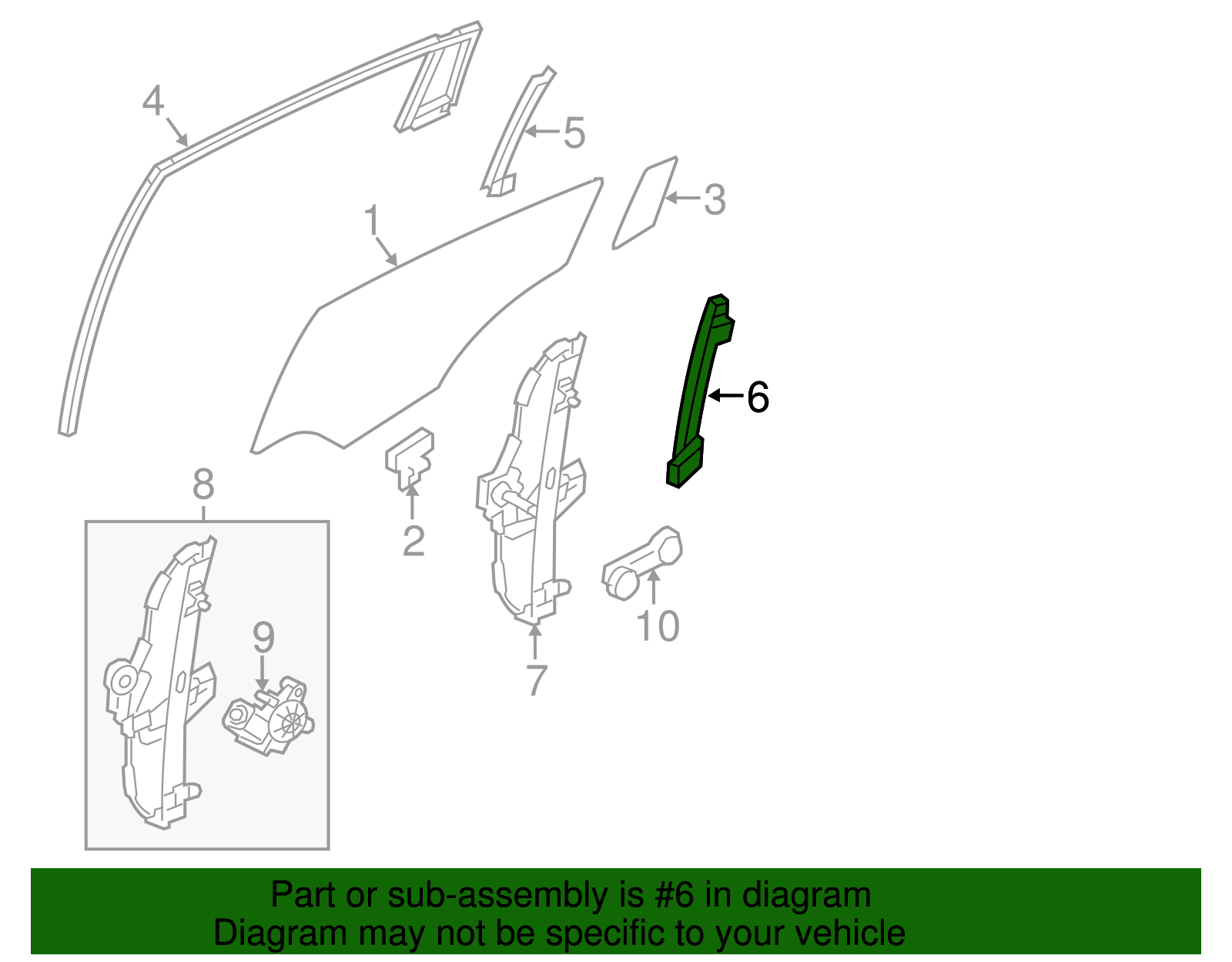 83535-1W000 - Rear Guide 2012-2017 Kia Rio | Kia.Parts Store