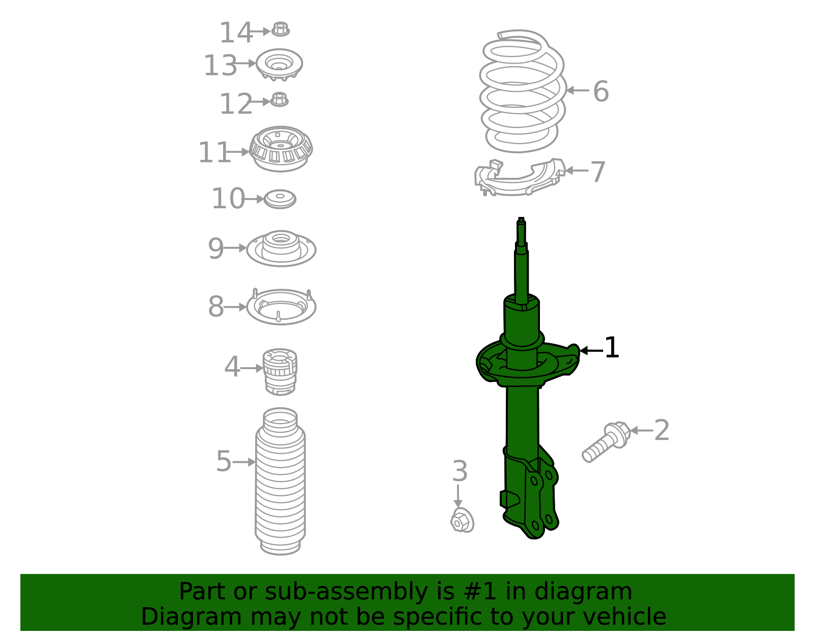54650-K2100 - 2021-2024 Hyundai Venue - Strut | Conicelli Hyundai