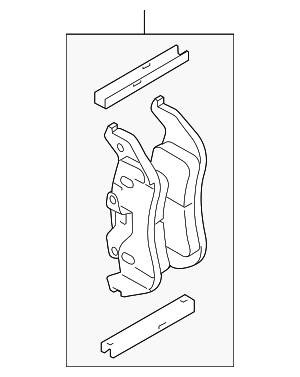 2011 Ford Ranger | Brake Pads Rear | BU2Z-2V200-C | Walls' Ford Parts
