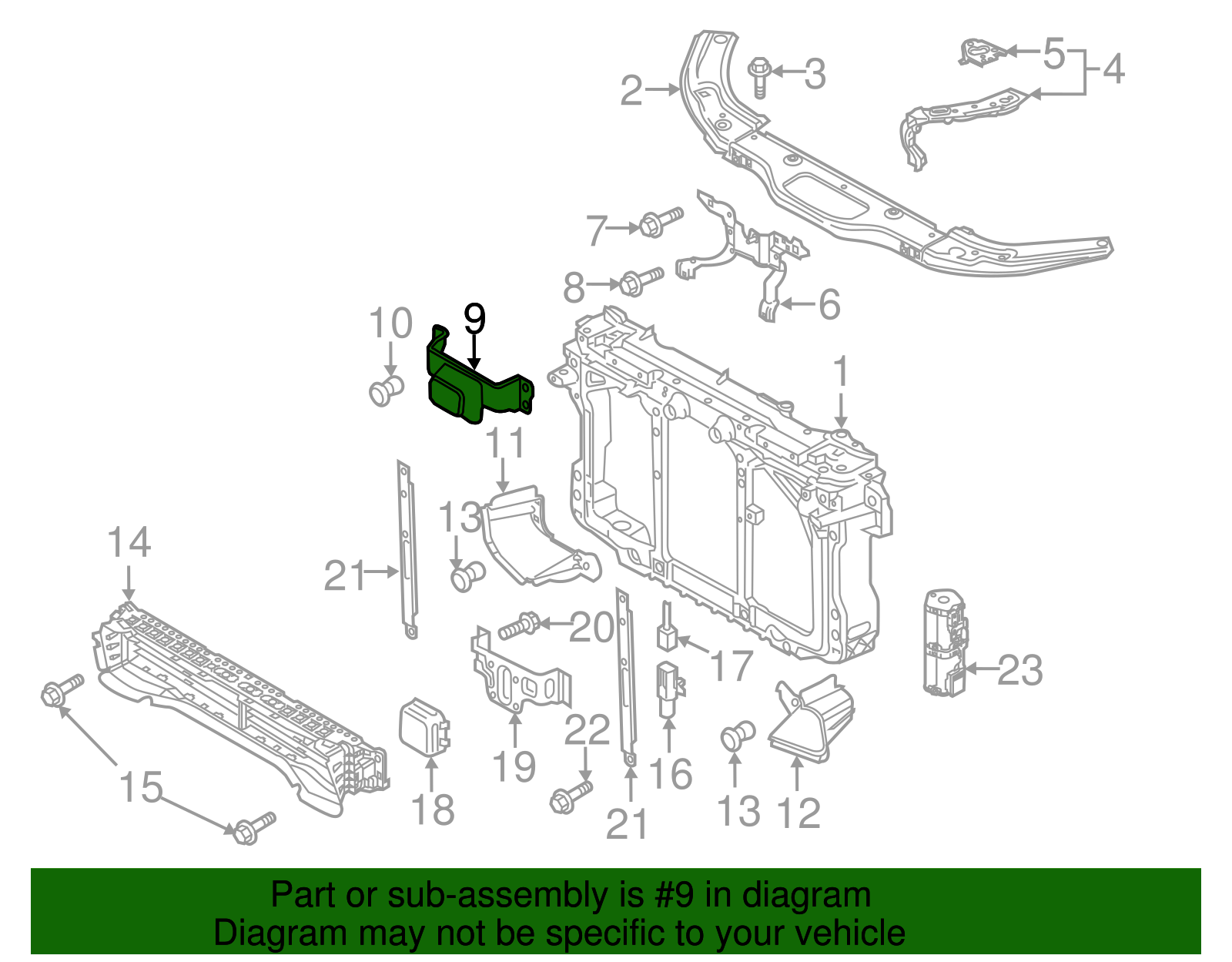 2014-2017 Mazda 6 Lower Support GHR1-50-1C0A | RealMazdaParts.com