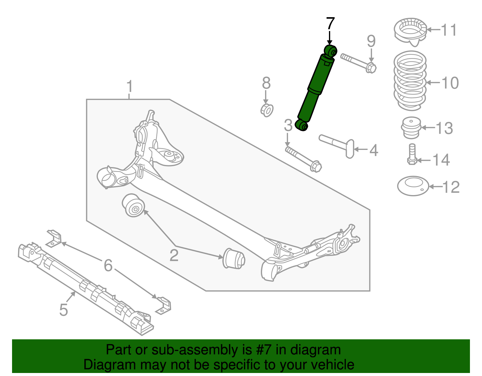 2012-2017 Hyundai Accent Shock Absorber 55300-1R300 | OEM Parts Online