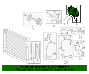 38810-5BA-A03 - Compressor | Honda Parts Cheap