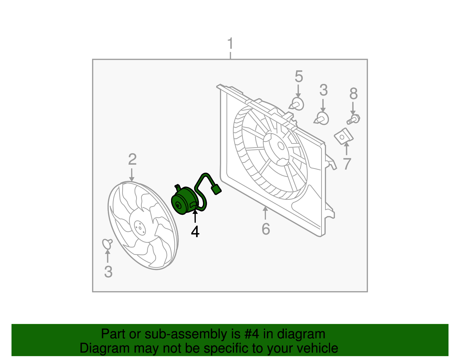 Hyundai - 25386-2H051 - Fan Motor - 2007-2012 Hyundai Elantra | OEM ...