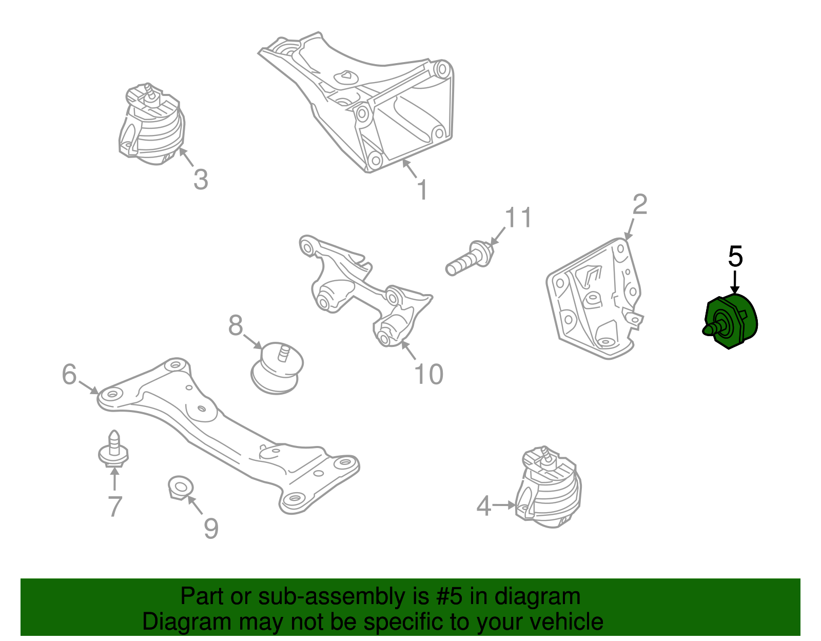 22116770548 - 2006-2016 BMW Dynamic Damper (22-11-6-770-548) | BMW of ...