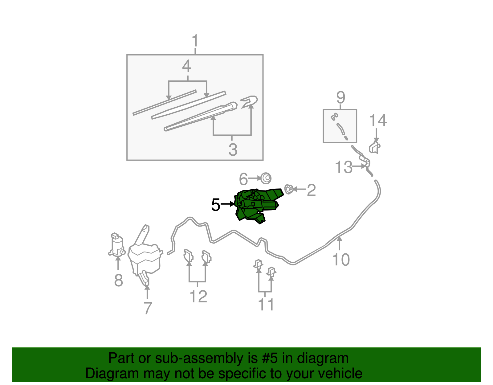 2007-2012 Nissan Versa Rear Motor 28710-EL000 | Nissan Parts Central