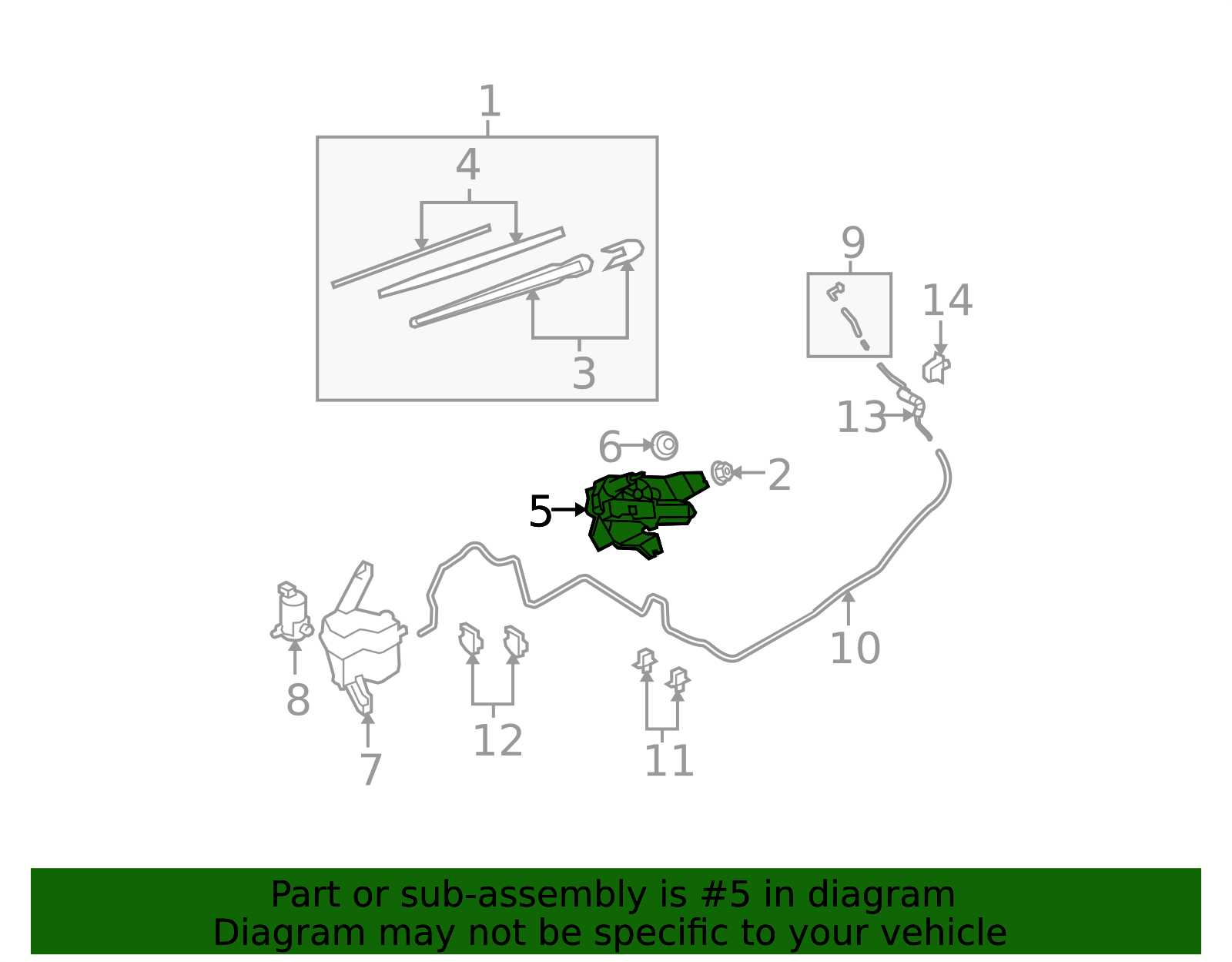28710-EL000 - High-Quality Back Glass Wiper Motor for 2007-2012 Nissan ...