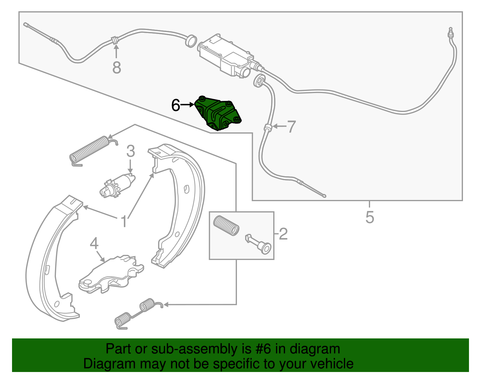 34436772102 - 2010-2018 BMW X5 Actuator Bracket (34-43-6-772-102) | BMW ...