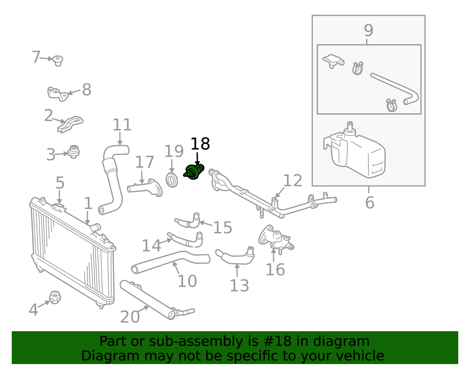 90916-03090 - Engine Coolant Thermostat 1987-2001 Toyota | Longo Toyota ...