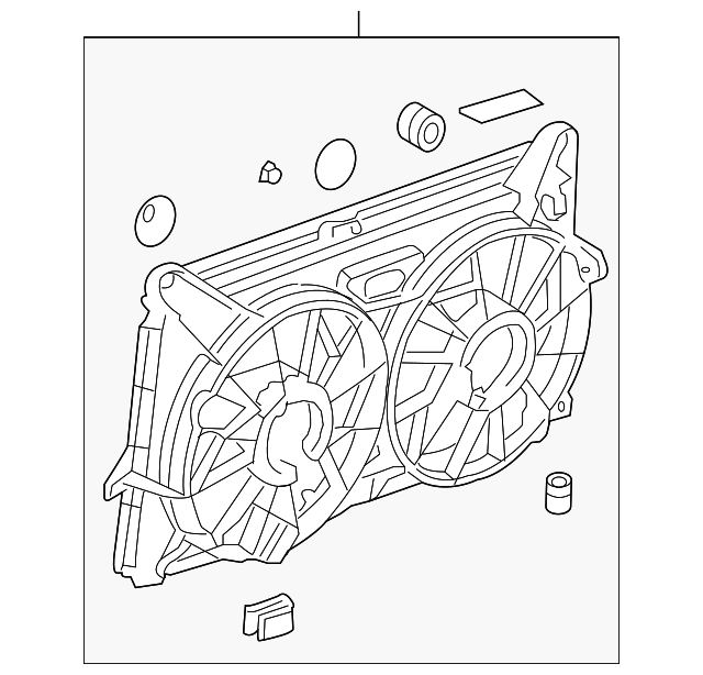 2007-2014 GM Engine Cooling Fan Shroud 15780789 GM | GMPartsDirect.com