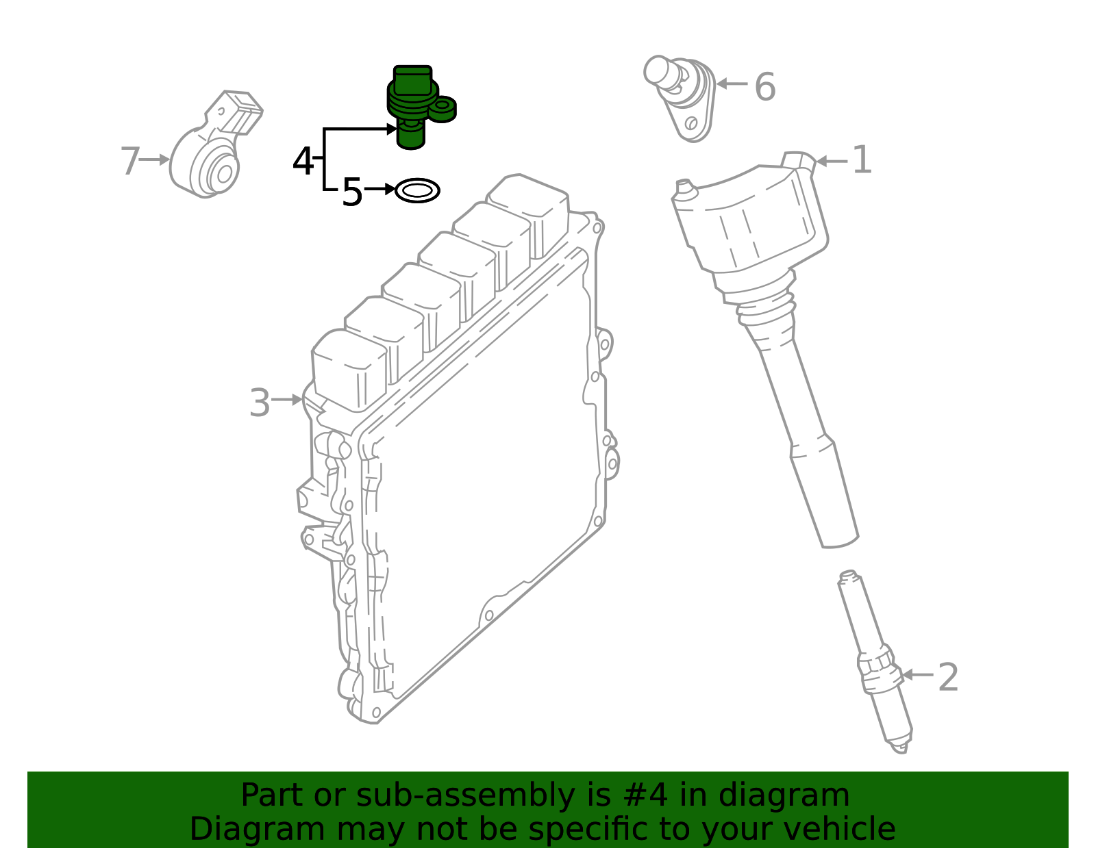 13628697982 - 2017-2025 BMW Engine Camshaft Position Sensor (13-62-8 ...