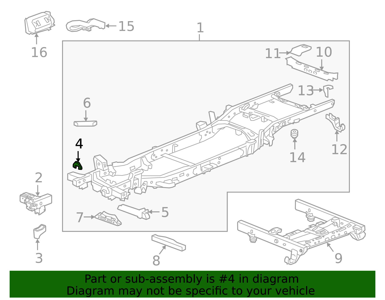 2022-2025 Chevrolet Bumper Bracket 84878964 GM | GMPartsDirect.com
