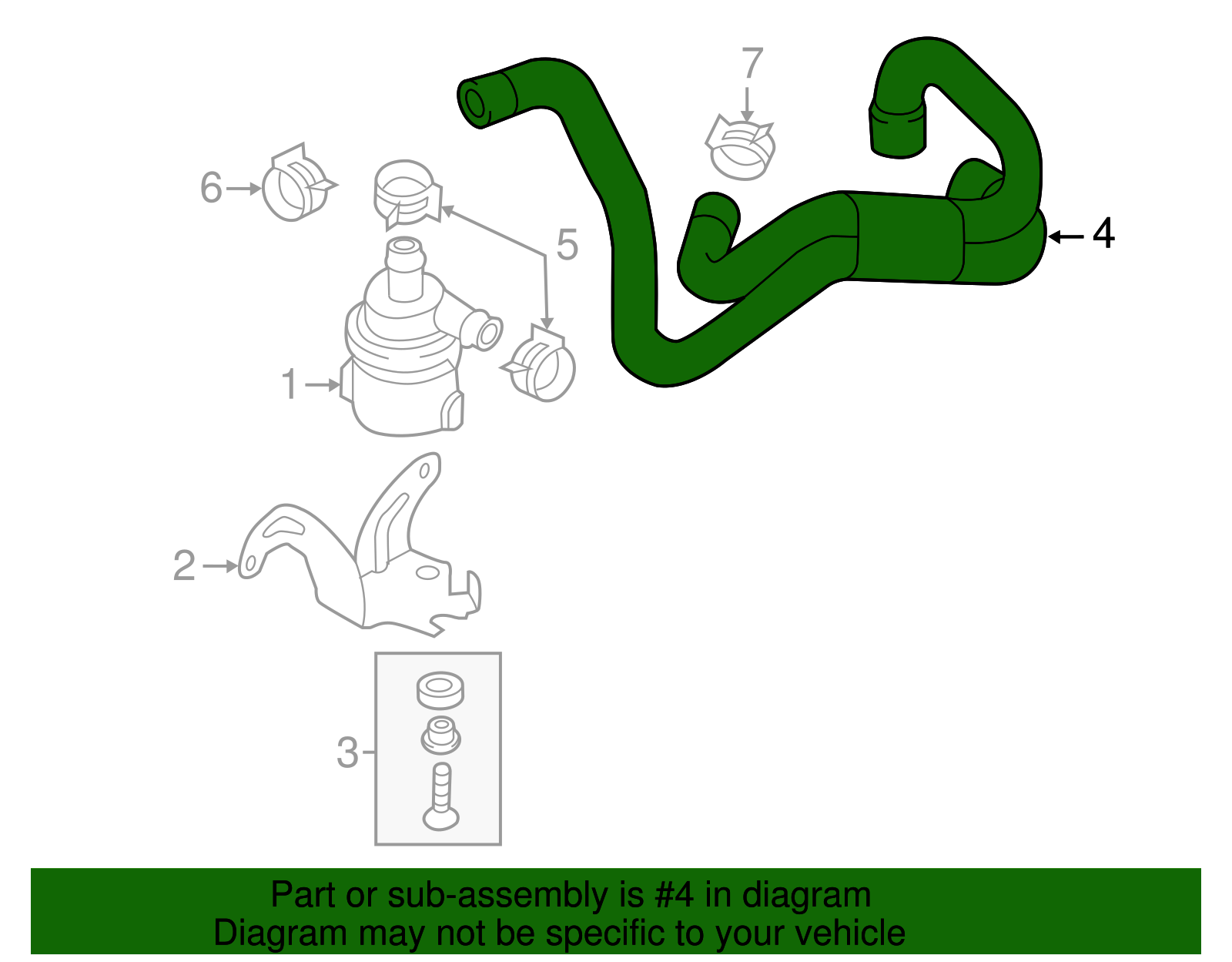 2013-2017 Audi HVAC Heater Hose 8K0-819-371-E | OEM Parts Online