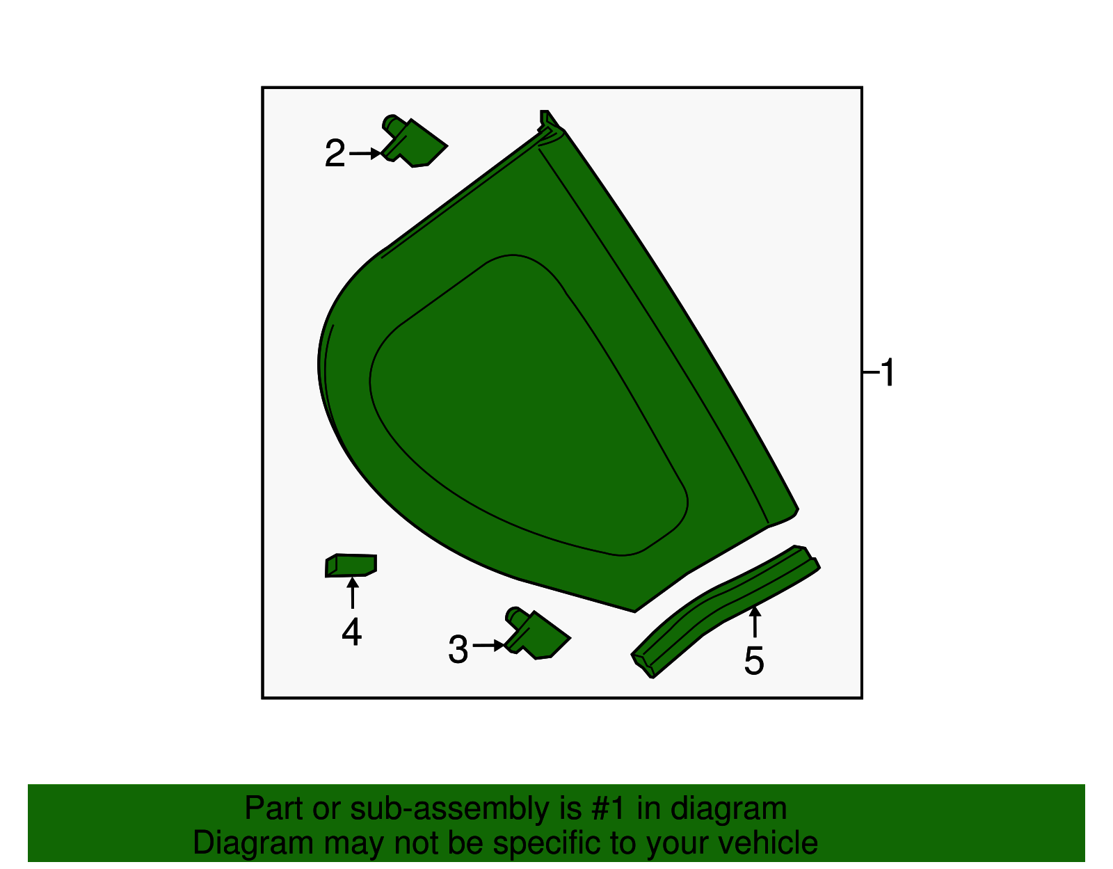2012-2015 Scion iQ Quarter Glass 62720-74020 | Toyota Parts Center