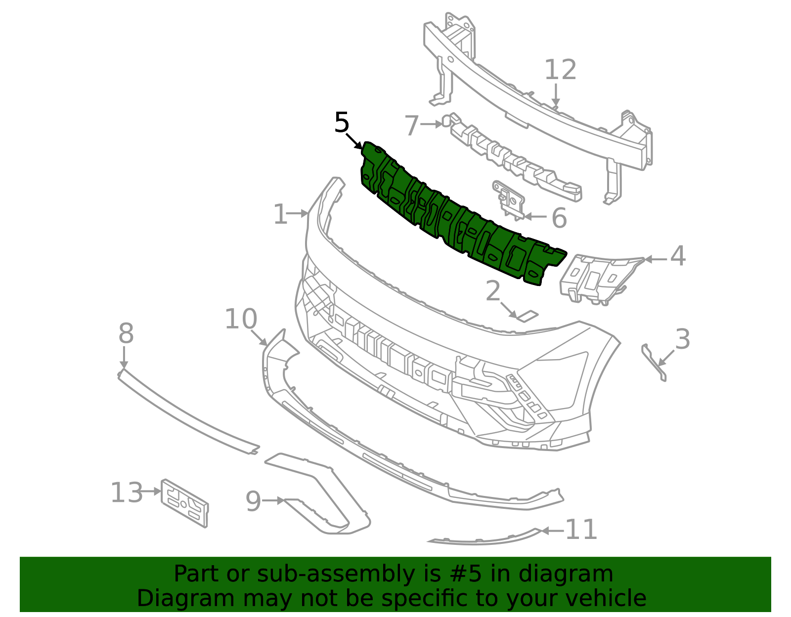 2024-2025 Hyundai Kona Front Mount Bracket 86535-BE700 | QuirkParts
