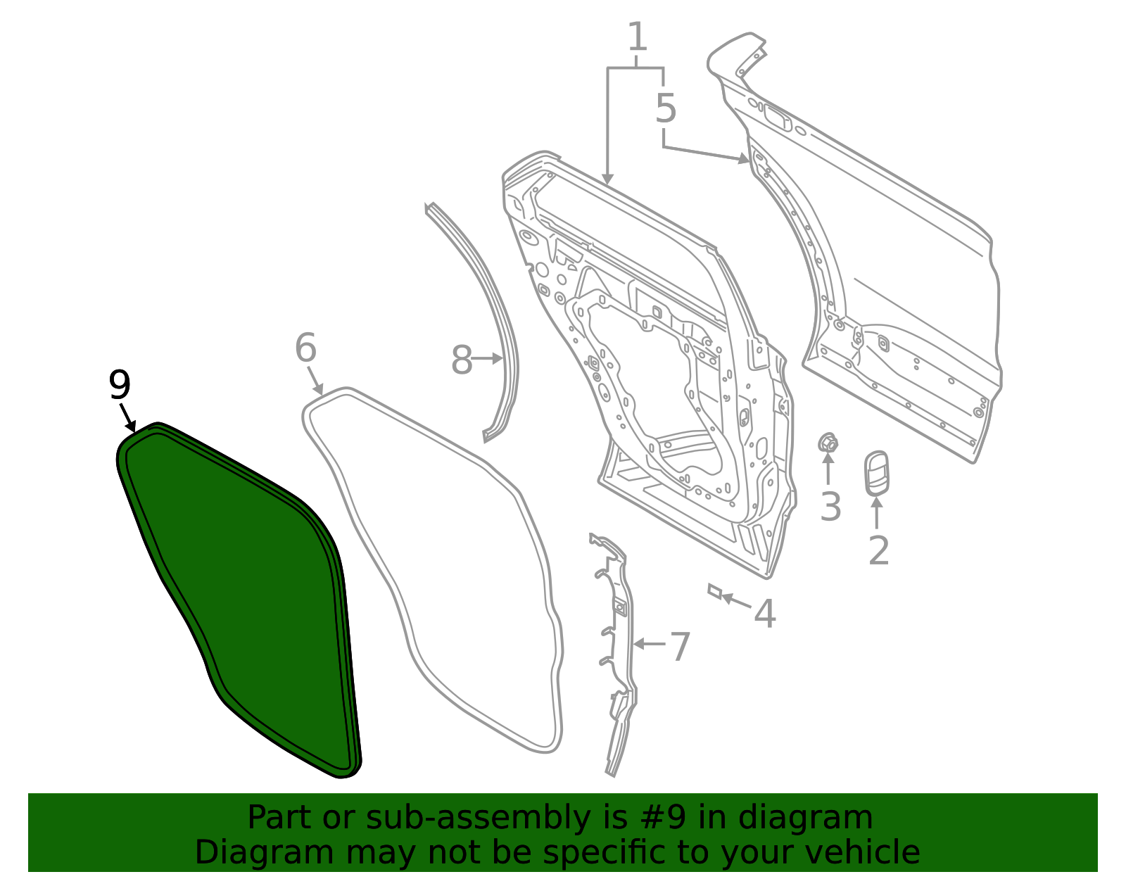 2020-2025 Lincoln Aviator Weather-Strip On Body LC5Z-78253A10-A | Ford ...