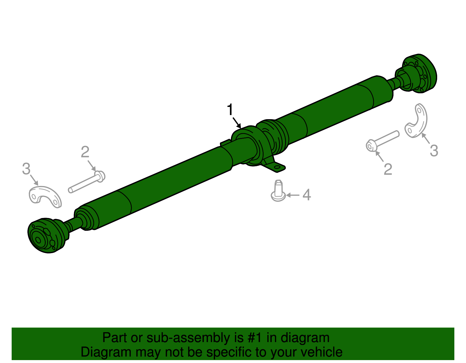 2018-2024 Land Rover Range Rover Velar Drive Shaft Assembly LR180088 ...