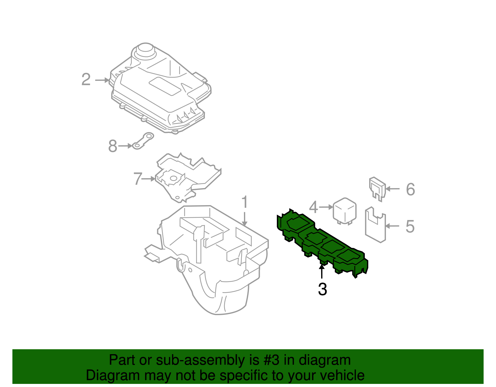 2005-2011 Audi Relay Plate 4E0-937-503-D | Audi USA Parts