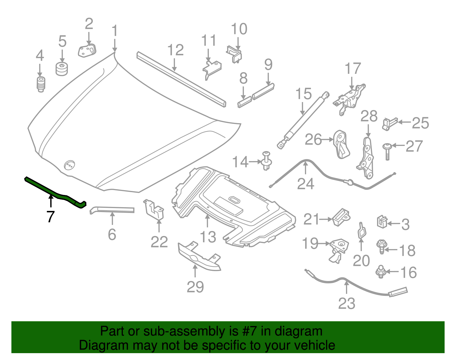 51767143757 - 2006-2013 BMW Seal (51-76-7-143-757) | BMW of South ...
