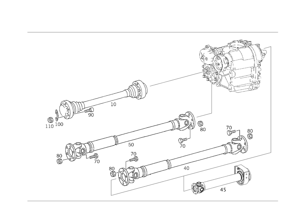 463-410-00-00 - Propeller Shaft 2013-2018 Mercedes-Benz | Mercedes-Benz ...