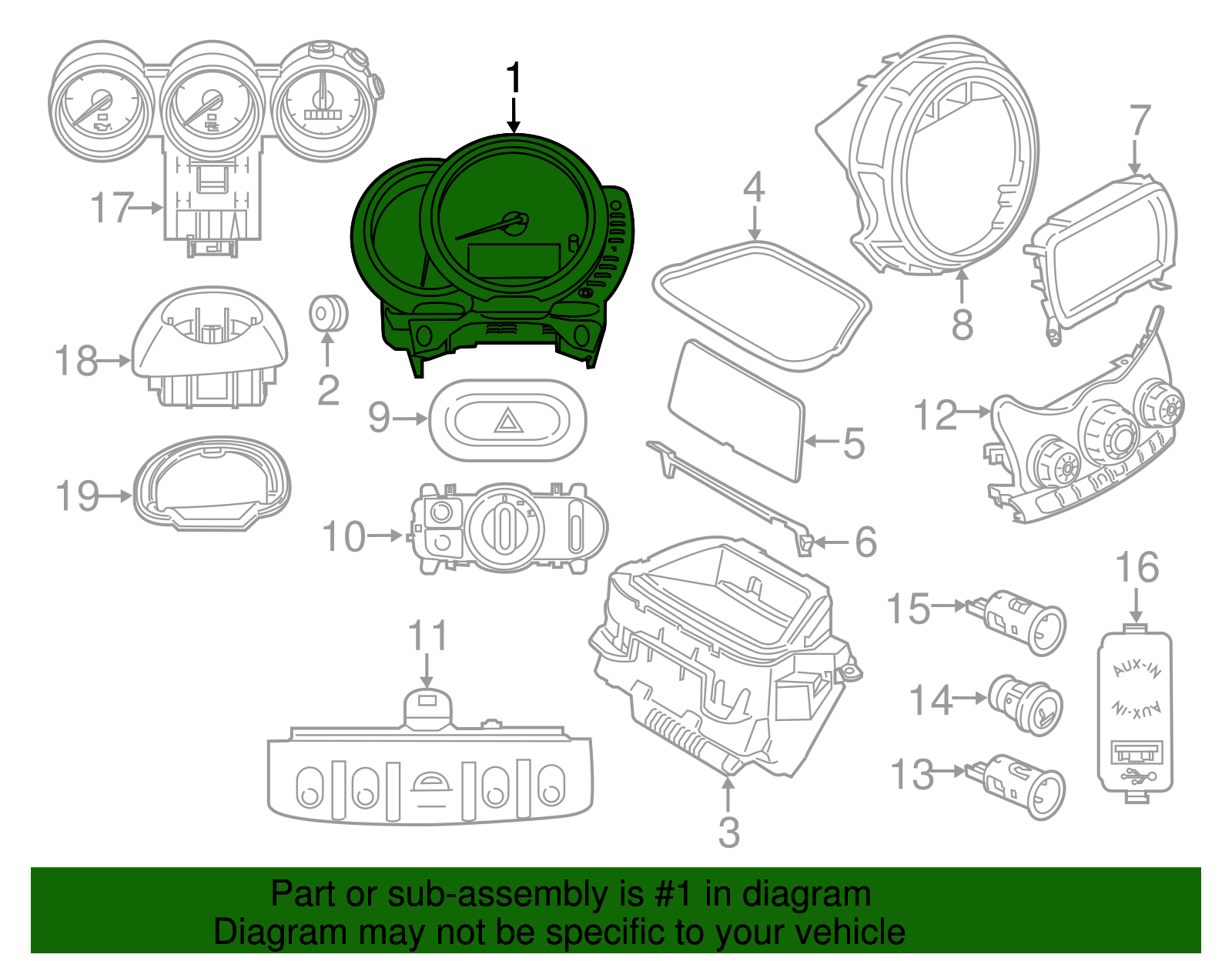 62-10-5-B3E-9C7 - High-Quality Instrument Cluster for 2020-2024 Mini ...