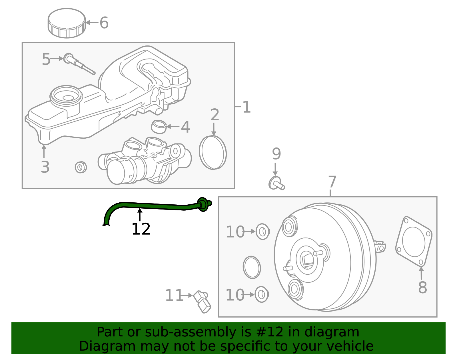 Brake Vacuum Hose HG9Z-9C490-F | OEM Parts Online