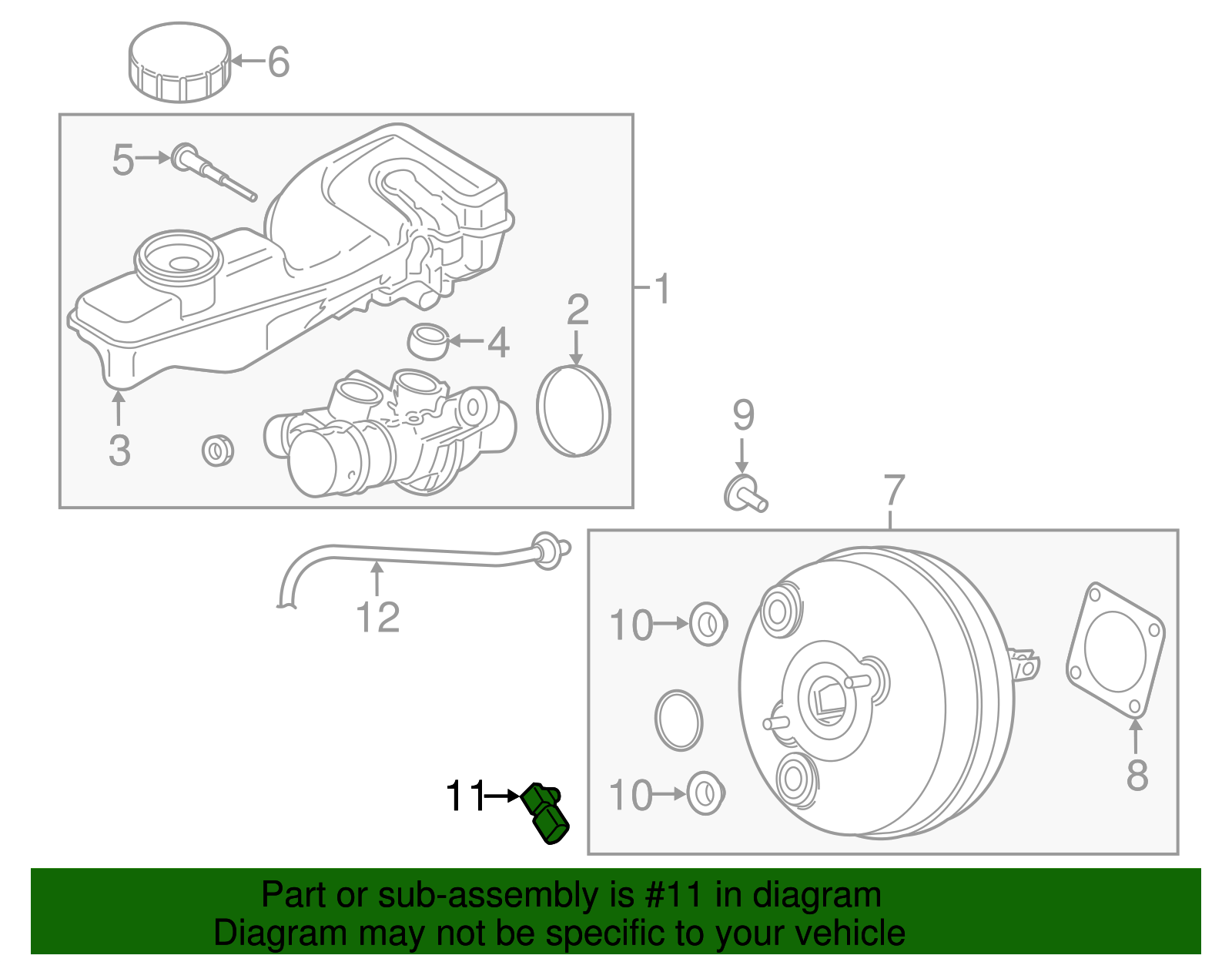 Genuine OEM Ford Part - Pressure Sensor E1GZ-2C444-A | Genuine OEM Ford ...