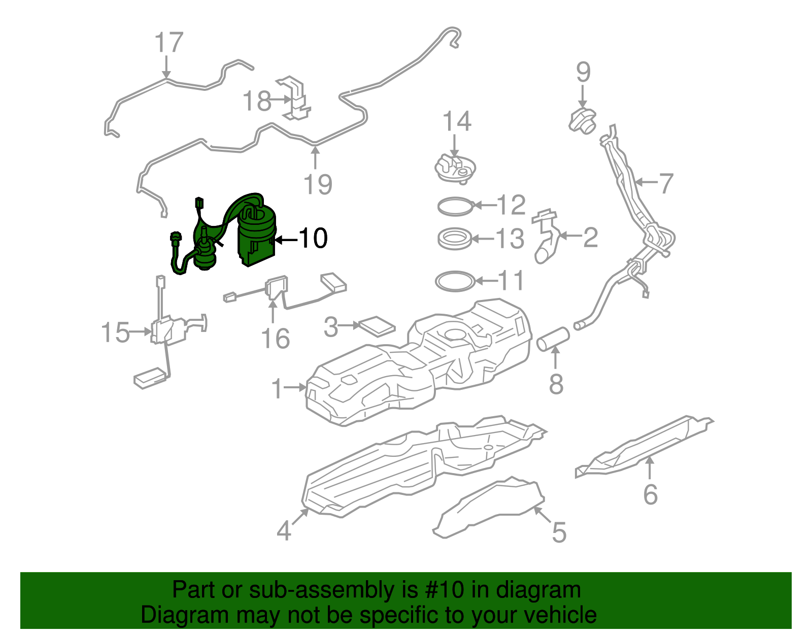 Genuine Fuel Pump Assembly for 2005-2009 Land Rover | Land Rover Part ...