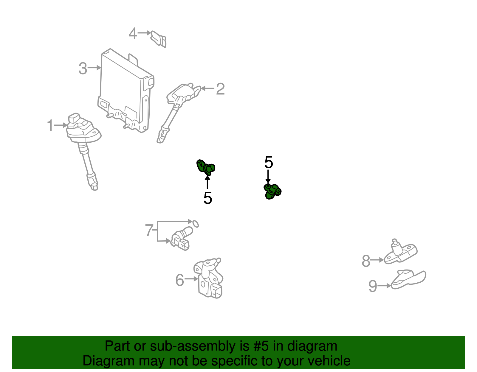 2001-2004 Nissan Pathfinder Crankshaft Sensor 23731-2Y52E | Nissan OEM ...