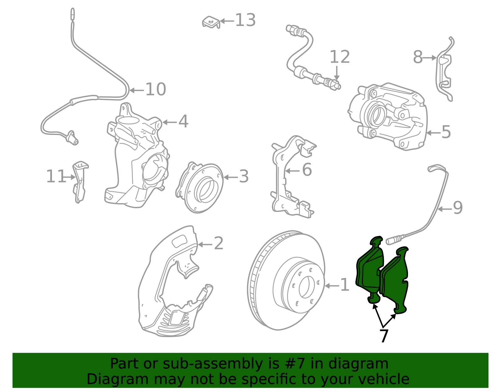 34116763652 - 2007-2008 BMW Brake Pads Front (34-11-6-763-652) | BMW of ...