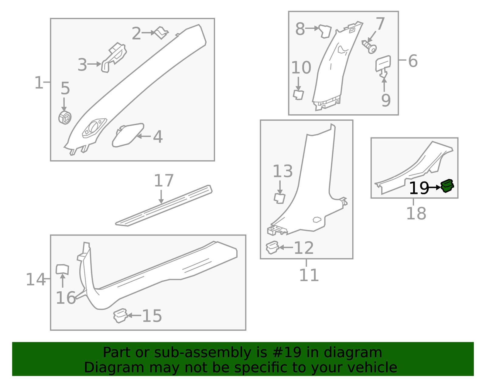 Multi-Purpose Clip 11547024 GM | GMPartsDirect.com