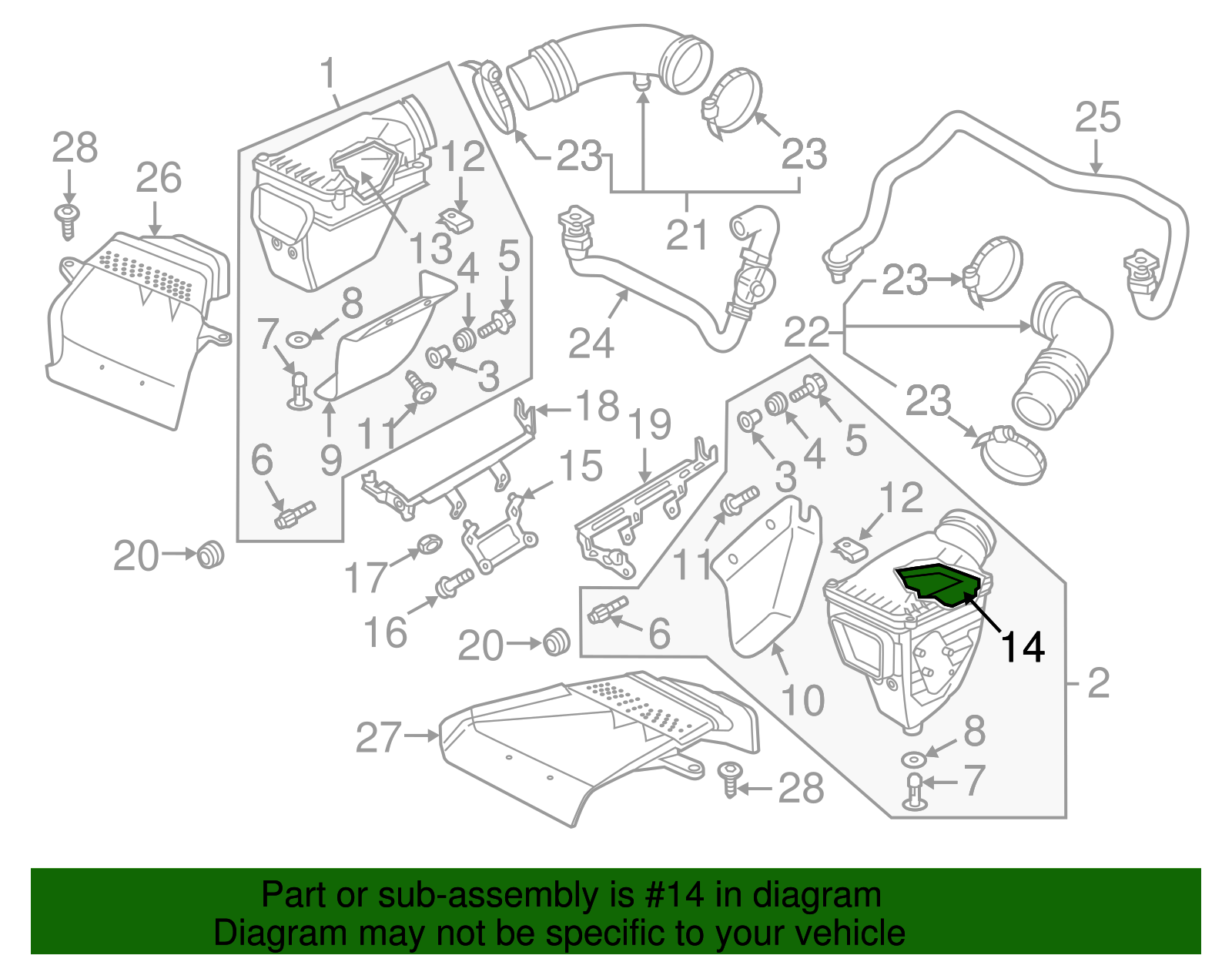 8T0-133-843-A - Filter Element 2013-2015 Audi RS5 | Audi OEM Parts Guy