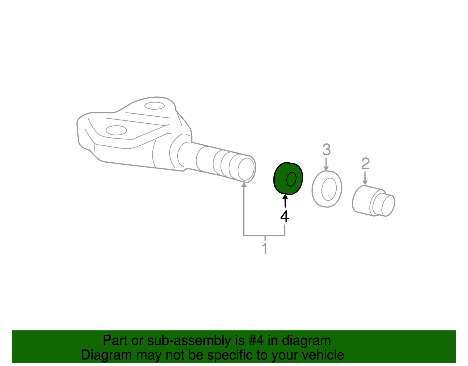 42755-TP6-A81 - Tire Pressure Monitoring System (TPMS) Sensor Grommet ...