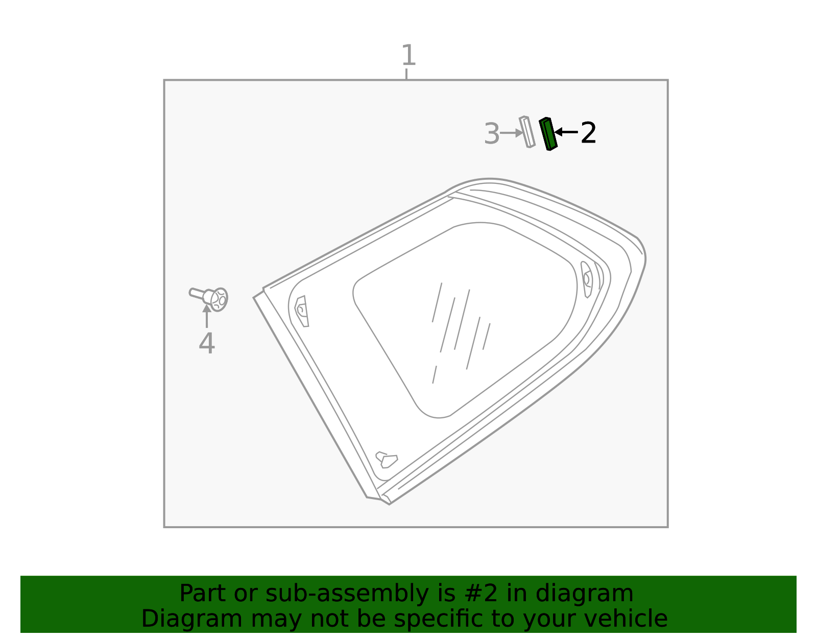 MB344738 - Quarter Glass Fastener Mitsubishi Direct Parts