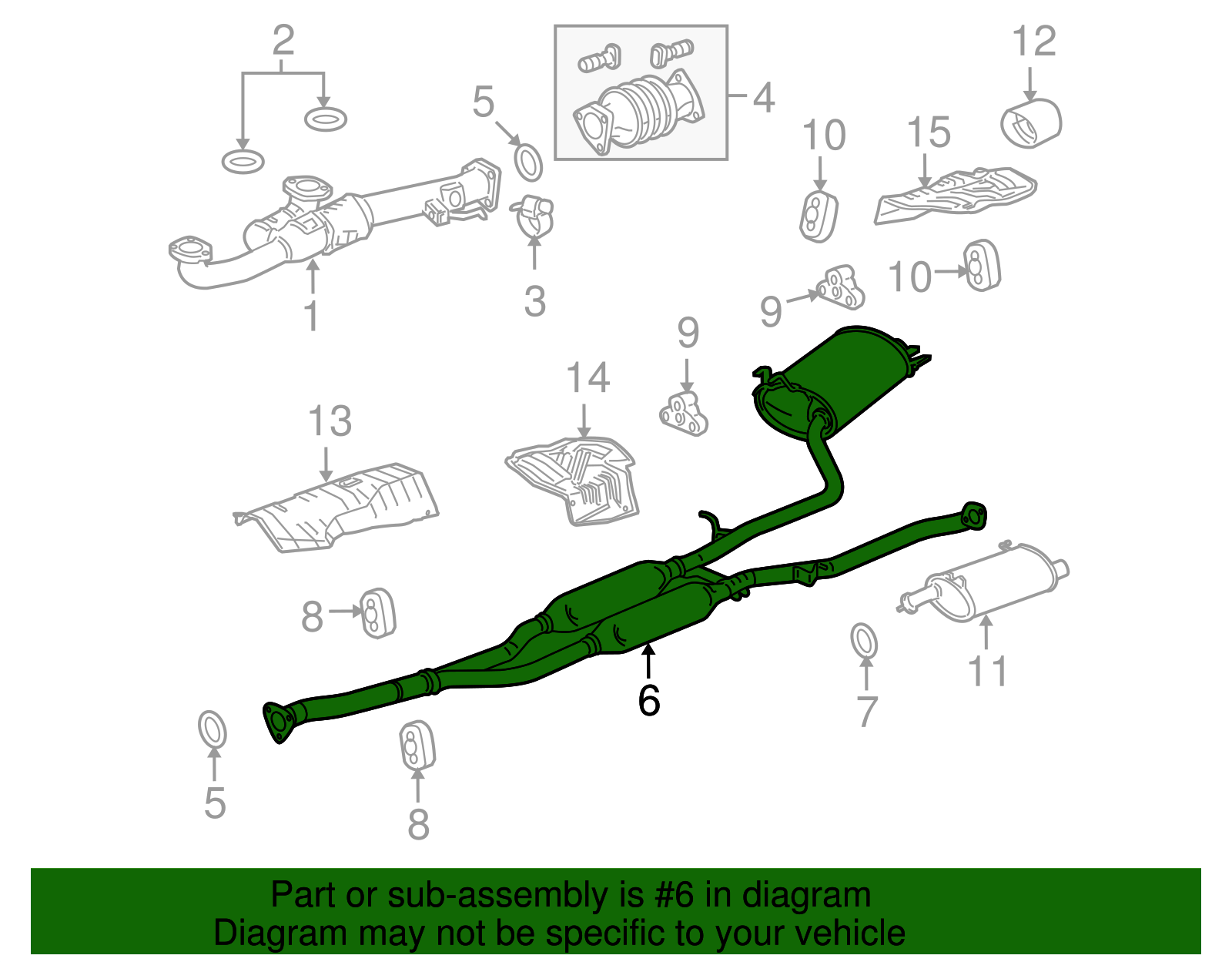 18307-TP7-A02 - Muffler & Pipe 2010-2012 Honda | Honda Parts Online