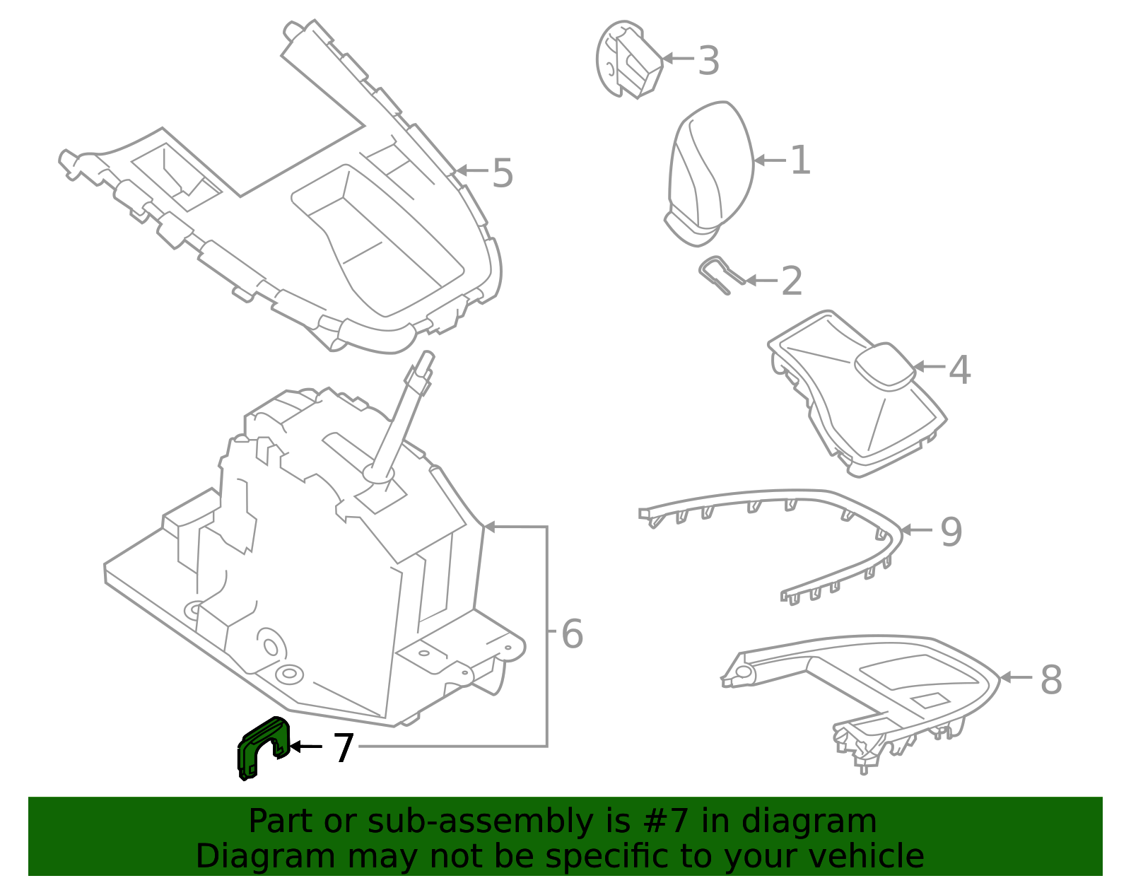 35164AG000 - 2015-2024 Subaru - Shifter Assembly Clamp | Subaru Parts HQ