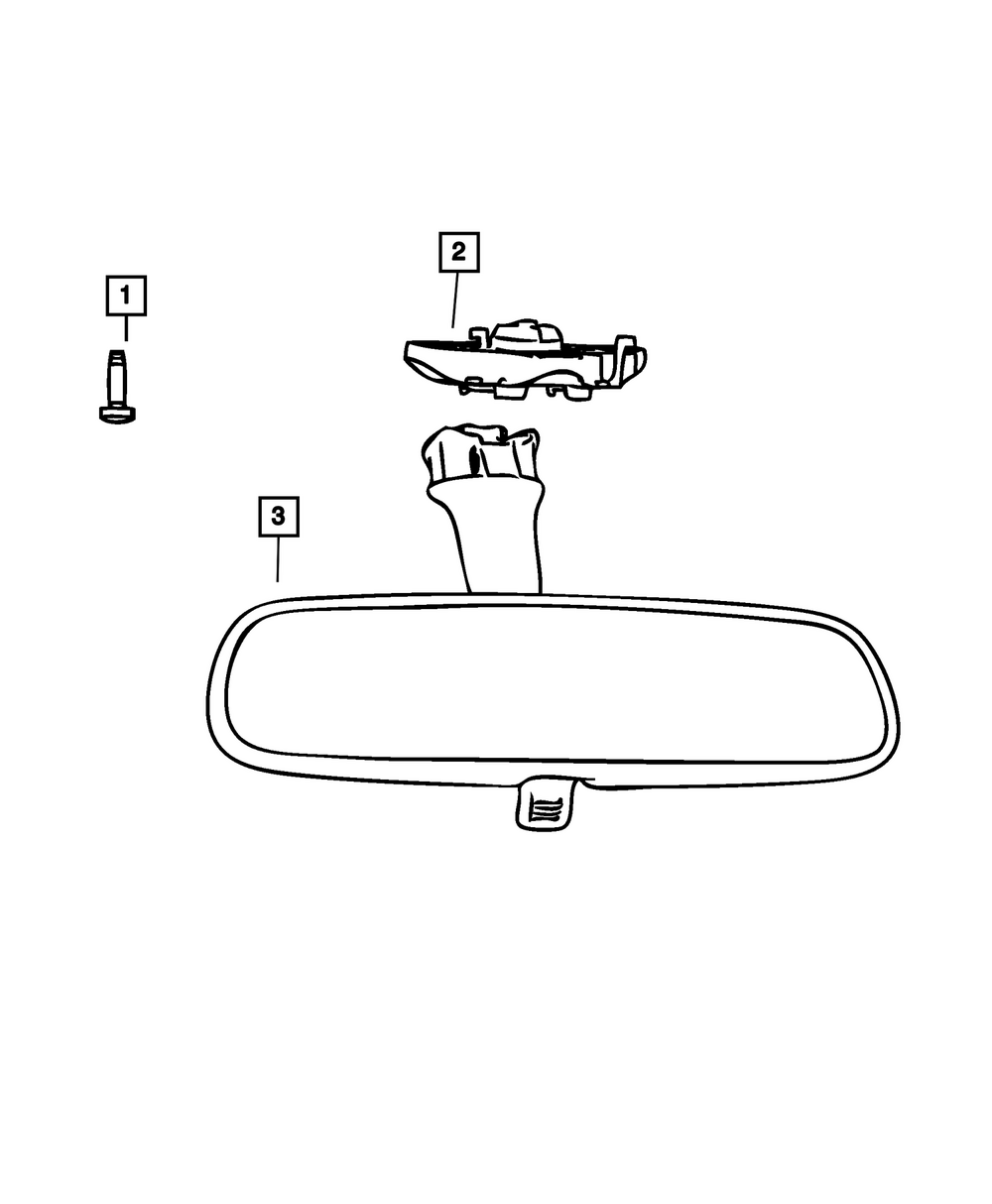 68297611AC - Inside Rear View Mirror 2018-2026 Jeep | The Official ...