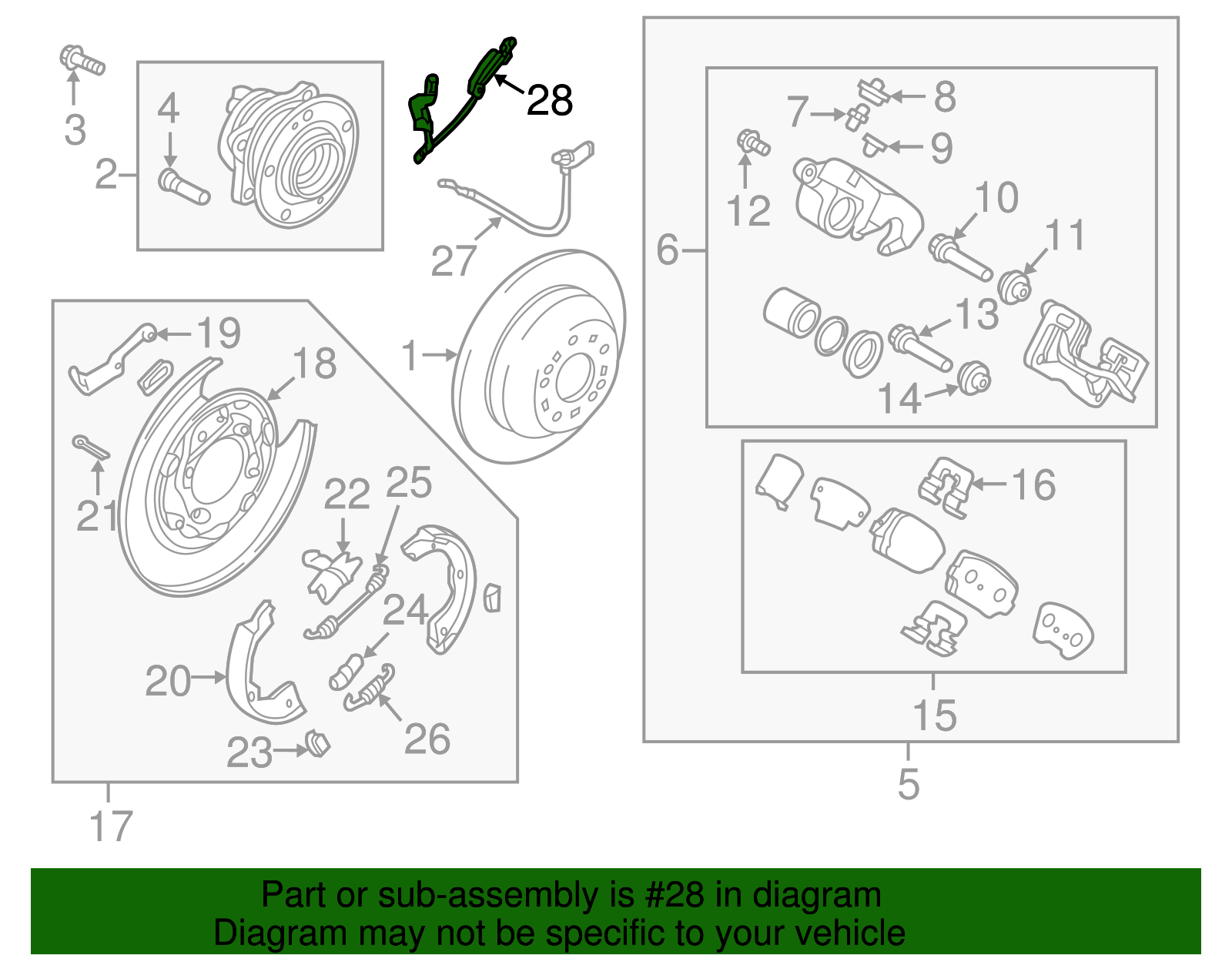 Hyundai - 91920-2W100 - Rear Speed Sensor - 2013-2019 Hyundai | OEM ...