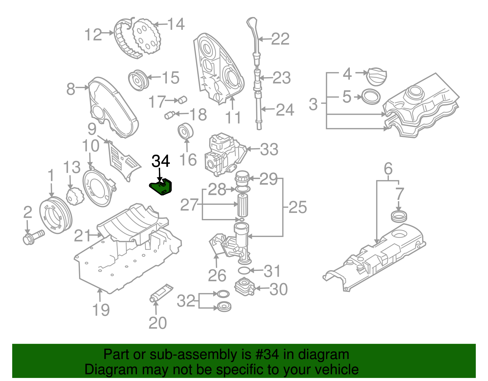 028-130-149-B - Injector Pump Support 1999-2004 Volkswagen Jetta ...