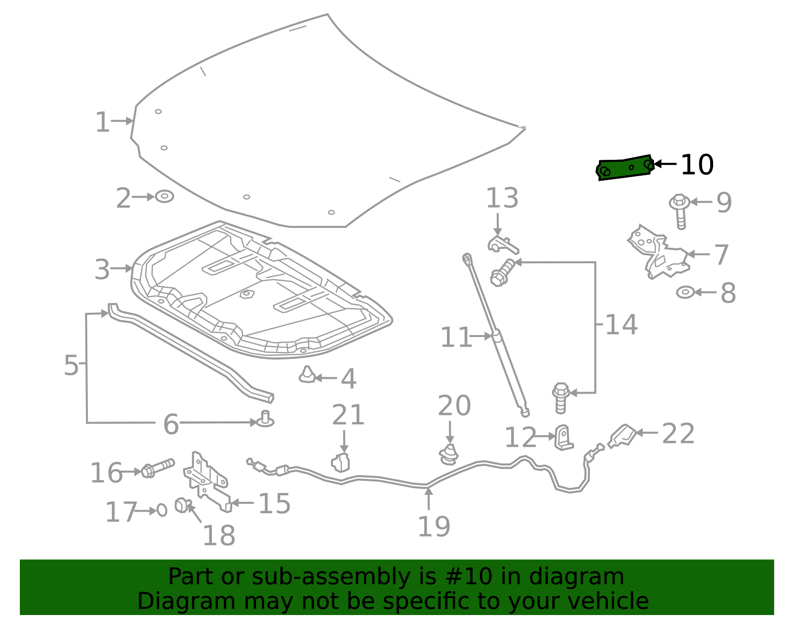 2019-2025 Lexus Hinge Support 53405-33010 | OEM Parts Online