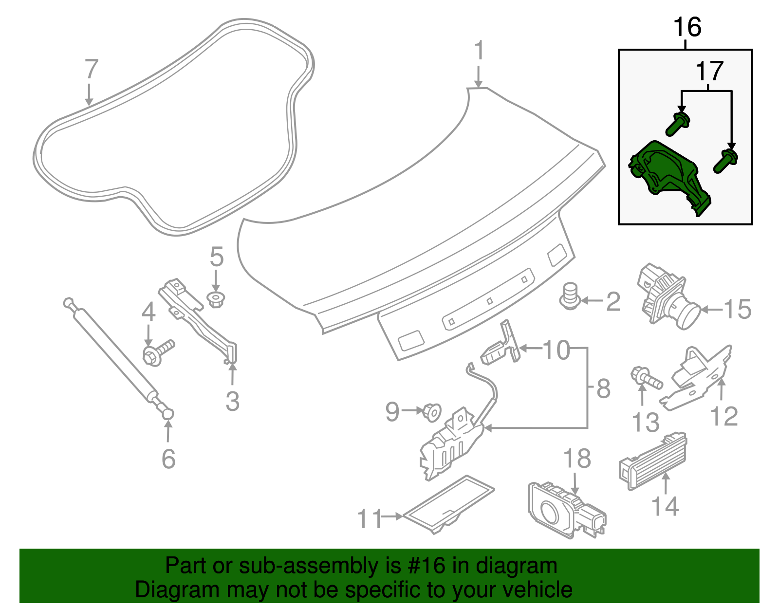 2015-2023 Ford Mustang | Bracket | FR3Z-19H511-A | Walls' Ford Parts