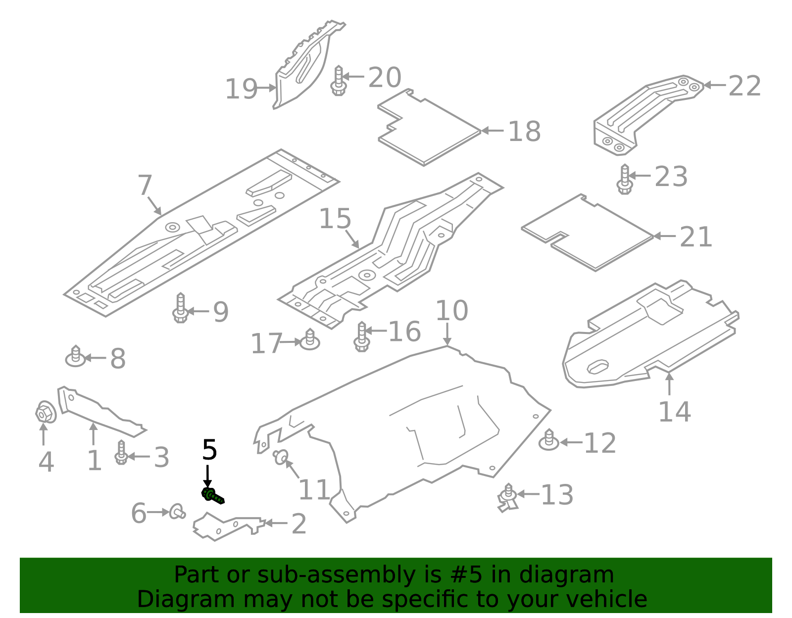 -W500623-S439 Front Shield Bolt w500623s439 | Fairway Ford OEM Parts