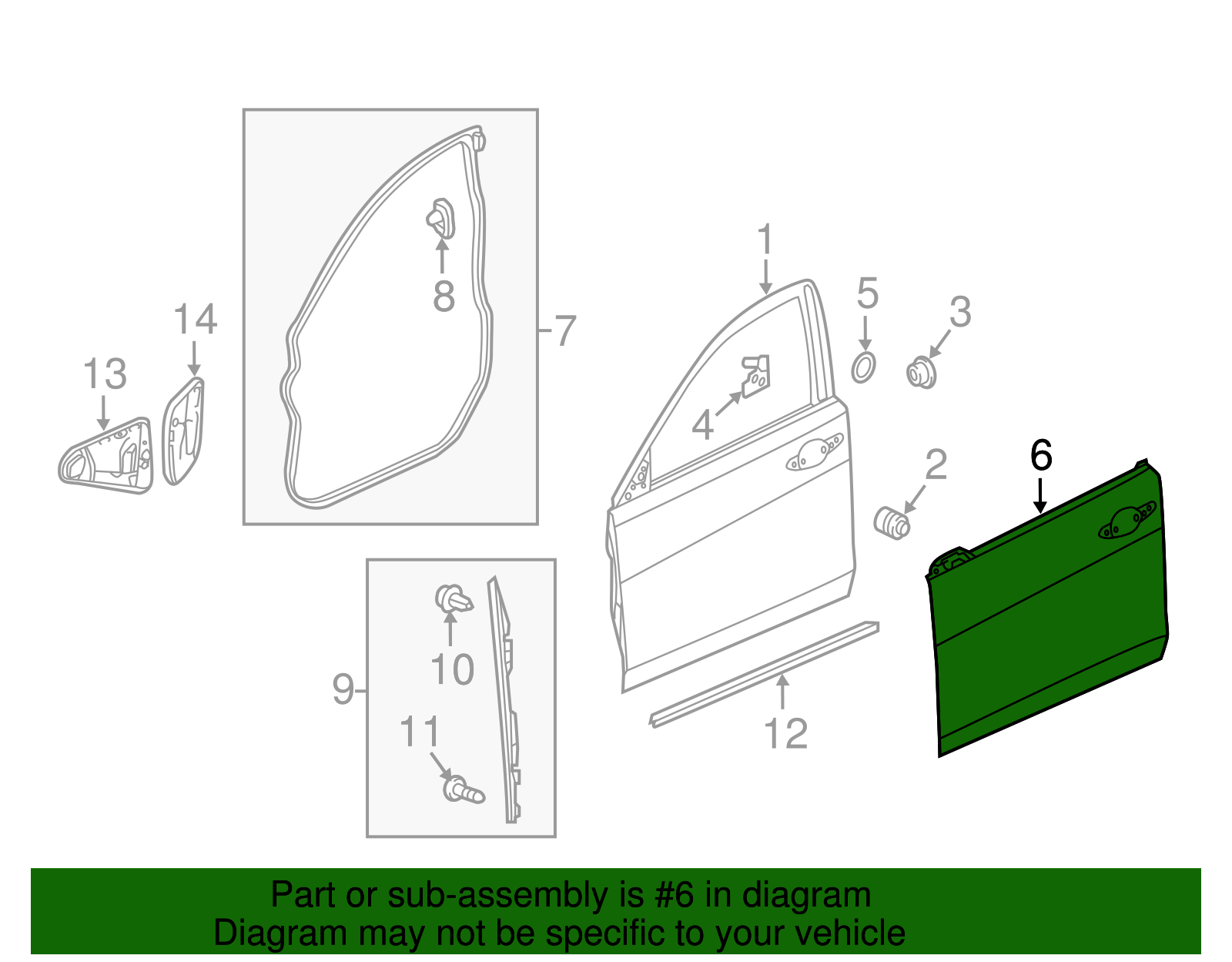 2015-2020 Acura TLX Outer Panel 67111-TZ3-A00ZZ | Acura Parts World
