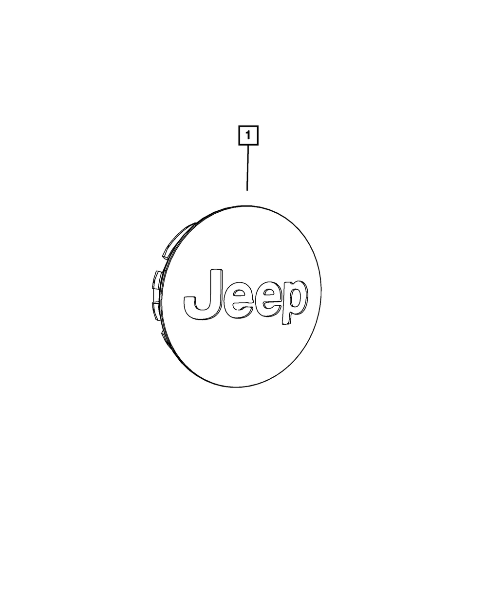 1LB77SSHAC - Wheel Center Cap 2021-2023 Jeep | The Official Mopar eStore