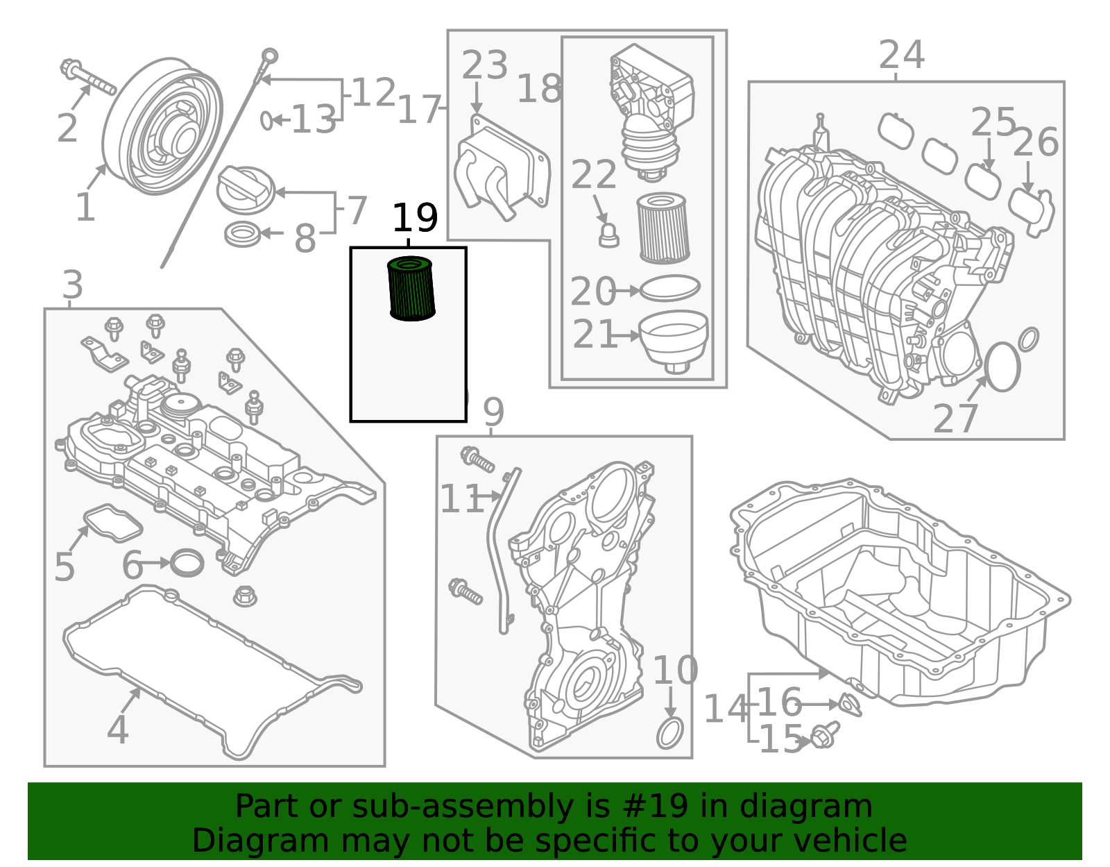 2020-2025 Hyundai Oil Filter 26350-2J001 | OEM Parts Online
